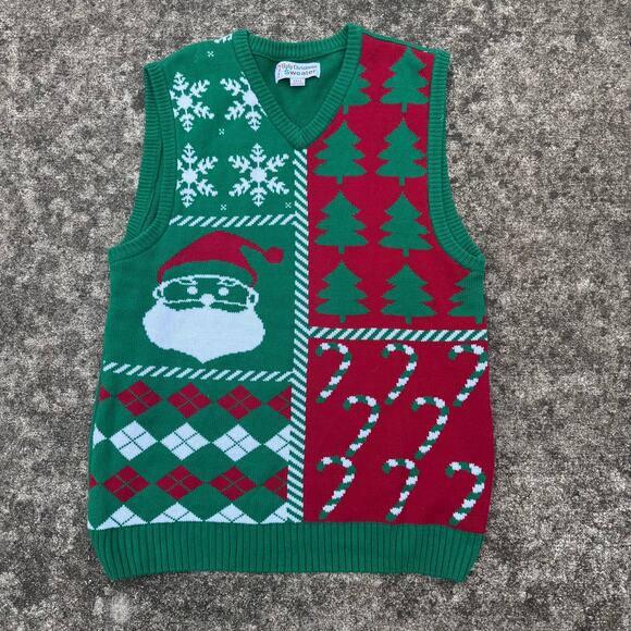 Ugly Christmas Sweater | Jackets & Coats | Retro Ugly Christmas Vest Xl ...